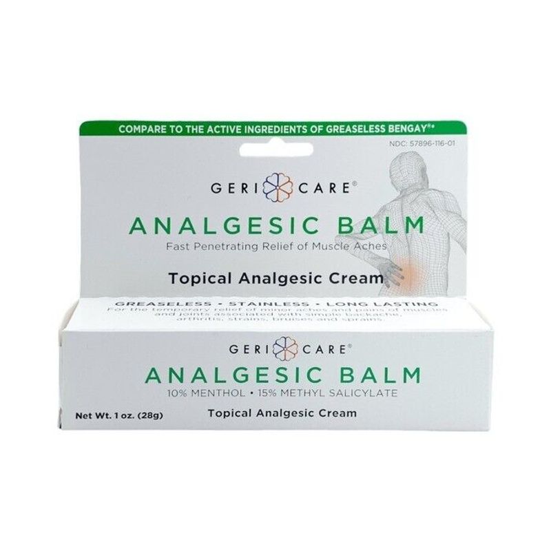 Geri Care Analgesic Balm Topical Cream 1 oz - Online Marketplace ...
