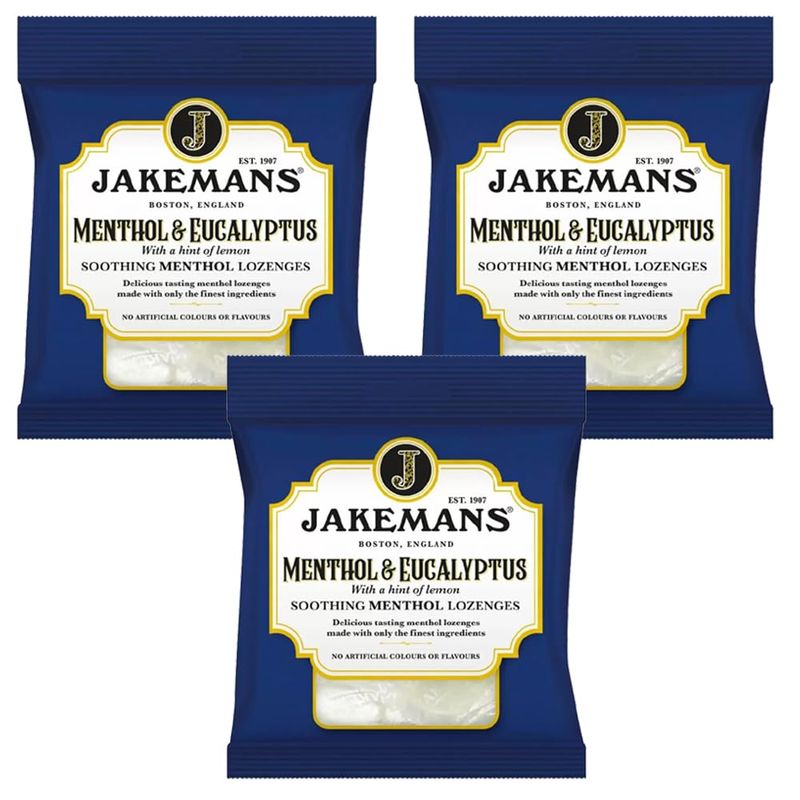 Jakeman Soothing Menthol Lozenges 73g Different Flavours (03 x 73g Bags ...