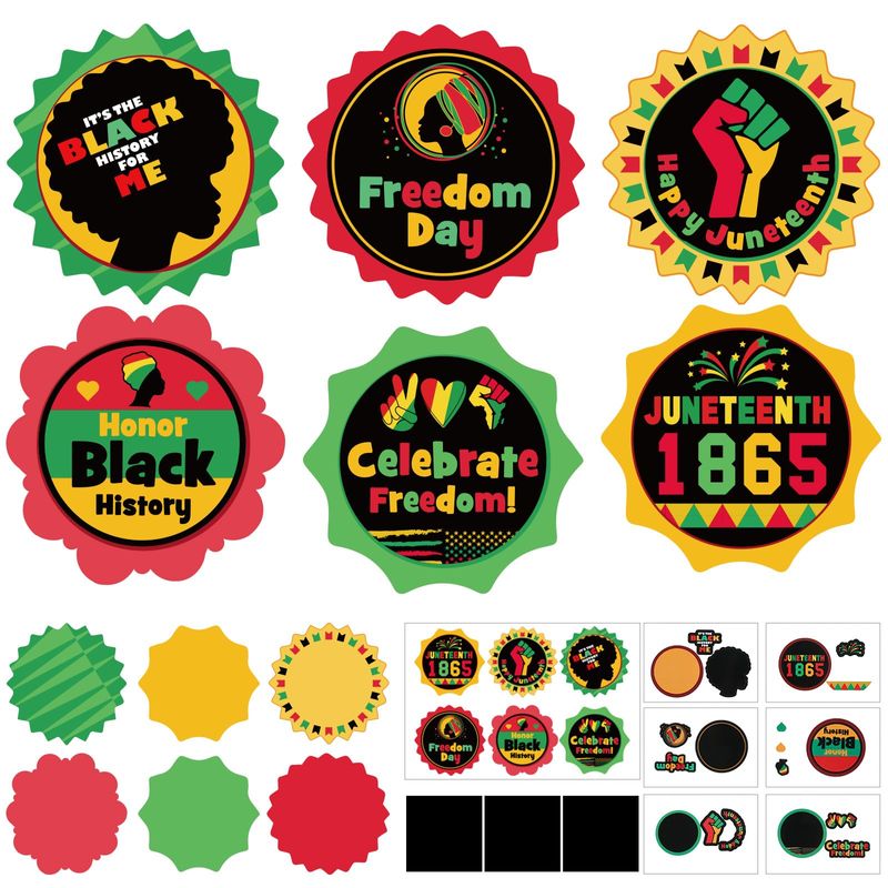 Seenelling 24 Sets Juneteenth Magnet Crafts for Kids Make Your Own 1865 ...