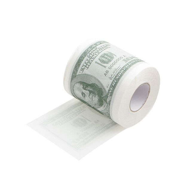Money Printed Toilet Paper