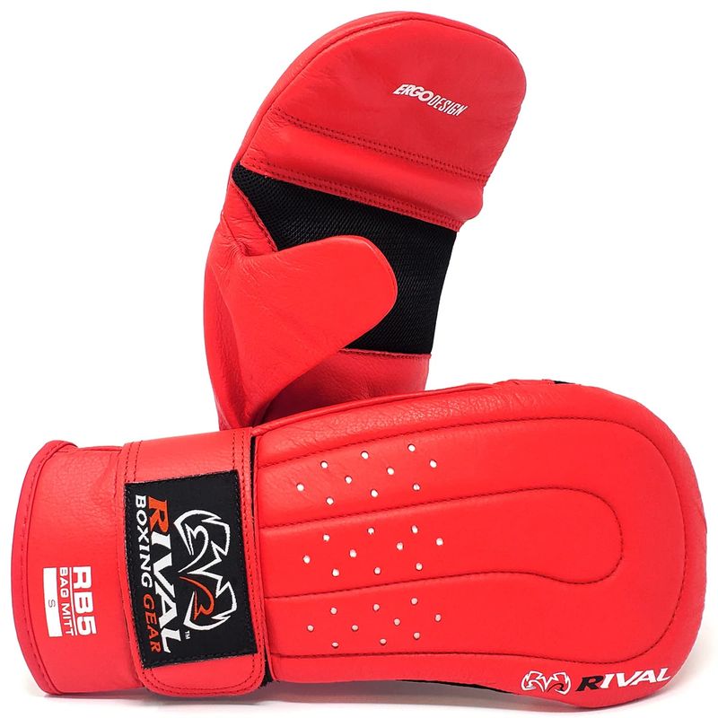 RIVAL Boxing RB5 Bag Mitt Gloves, Bare-Fist Punching Feel, Zero ...