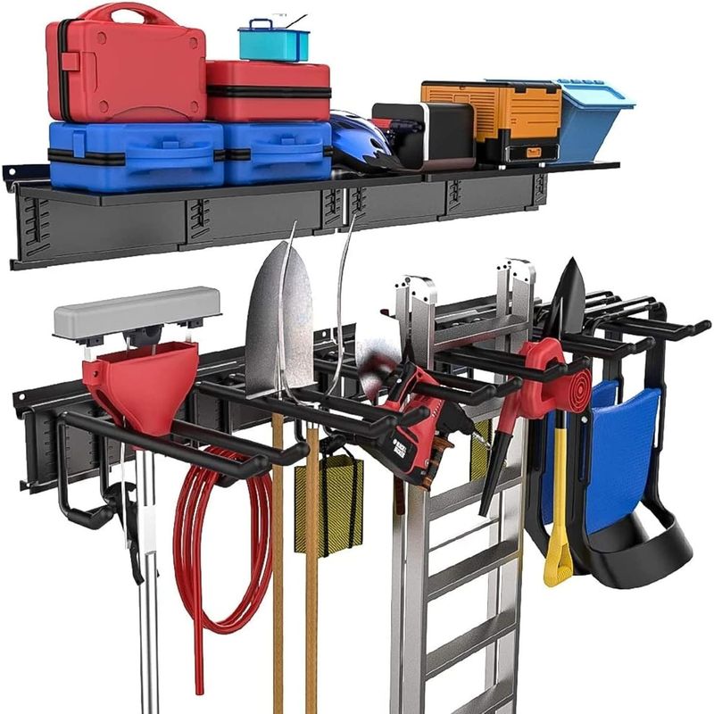 Garage Storage Organizer Systems, Wall Mount Overhead Shelving, 48 Inch ...