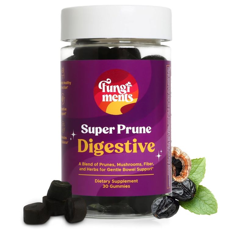 Fungiments Super Prune Gummies- Gentle Laxative for Debloating and ...