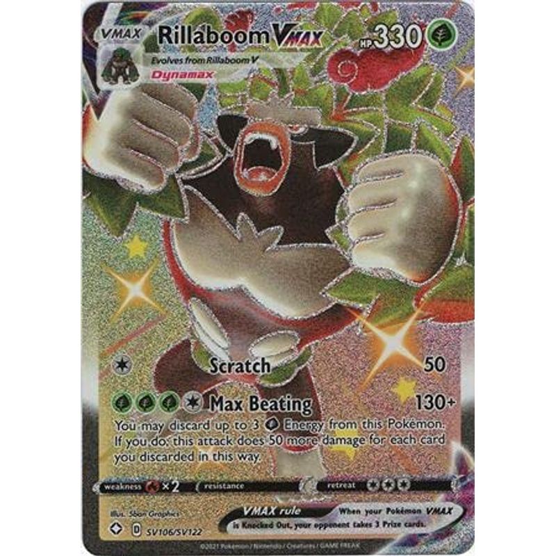 Rillaboom VMAX - SV106/SV122 - Shiny Holo Rare - EveryMarket