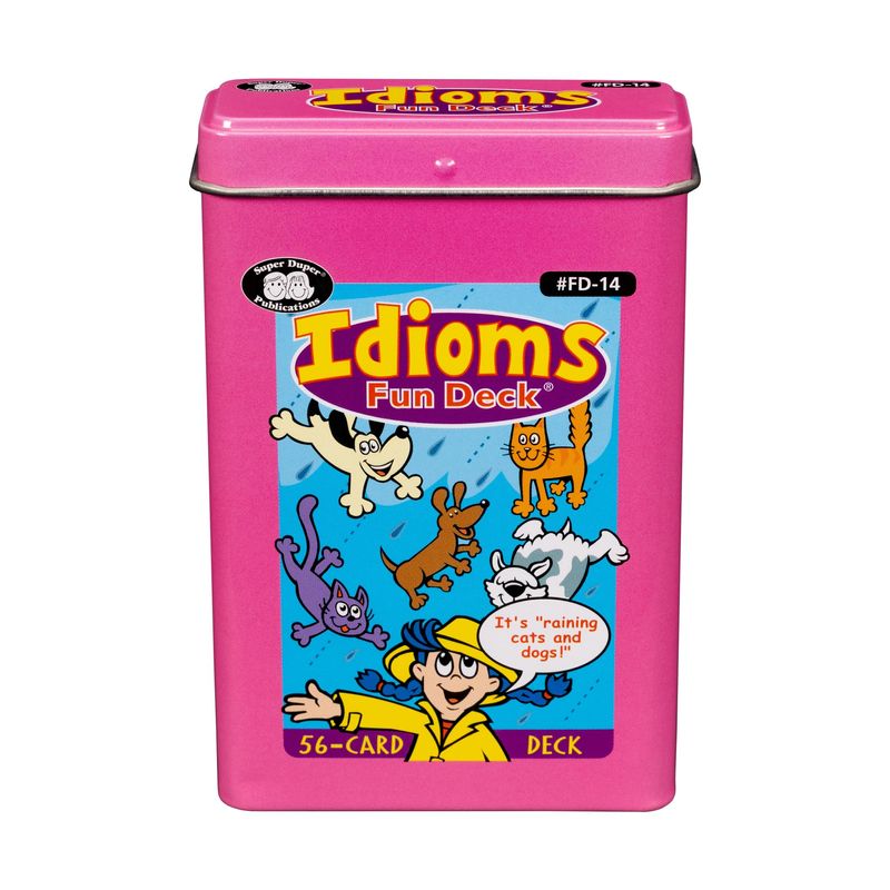 Super Duper Publications | Idioms Fun Deck | Figurative Language Skills Flash Cards ...