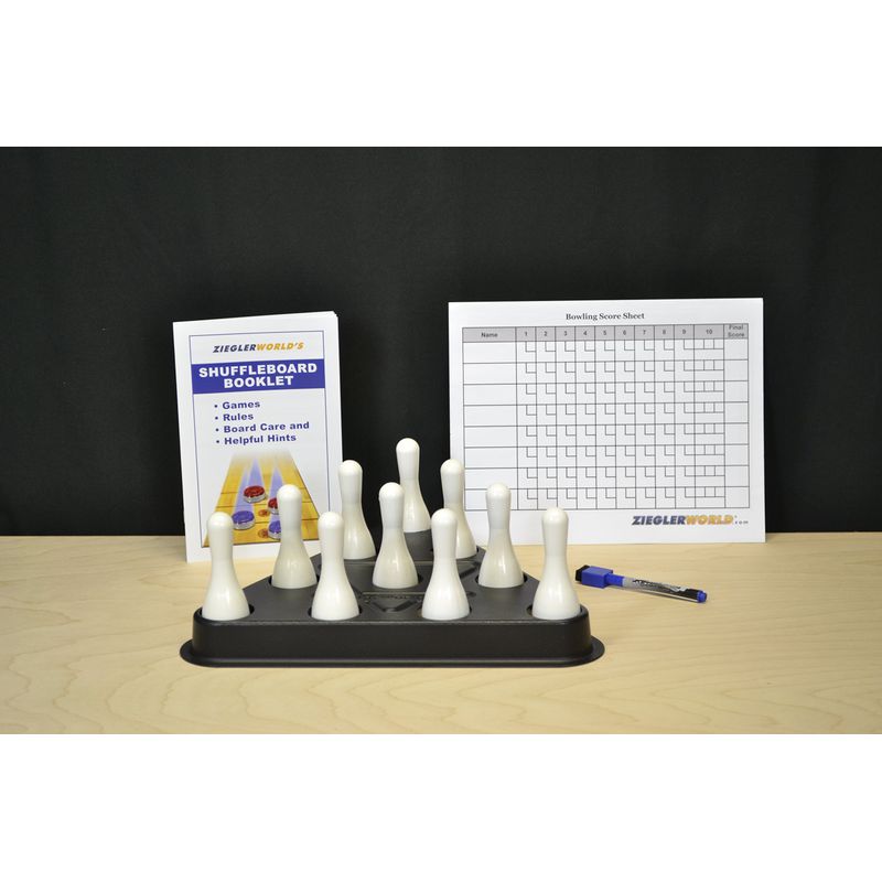 Table Shuffleboard Bowling White Pins - Pinsetter - Rules & Regulation ...