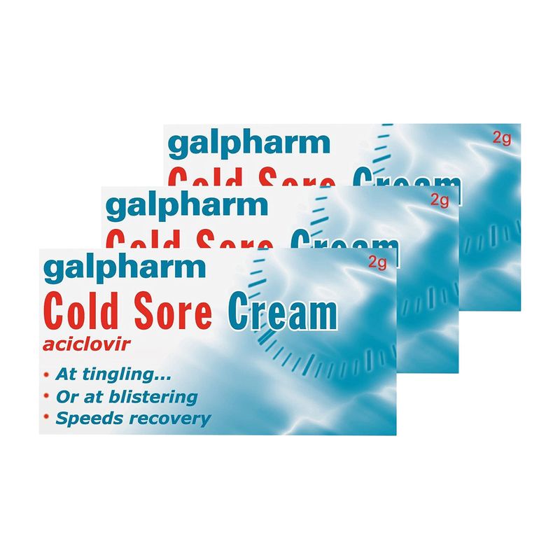 Galpharm Cold Sore Cream 2g x 3 Packs - Online Marketplace - EveryMarket