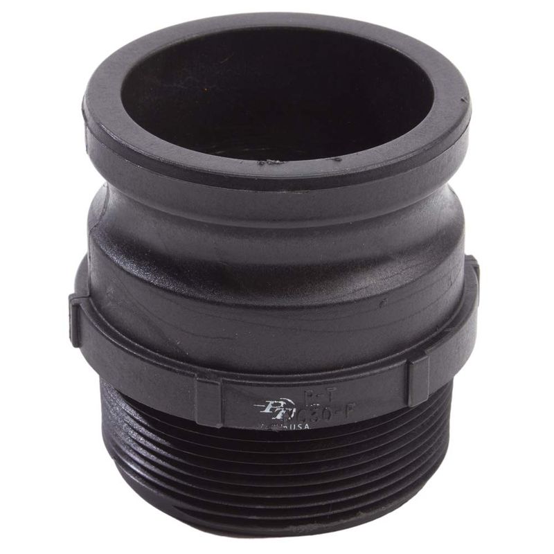 Made in the USA 3" x 3" PVC Camlock Fittings - Plastic Hose Coupler ...