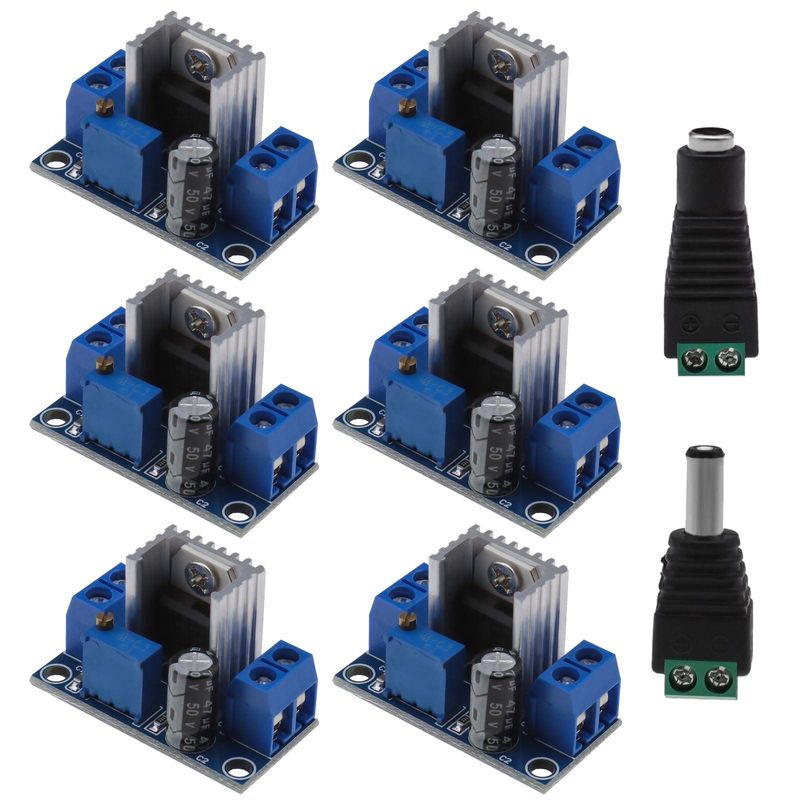 The Lord of the Tools 8Pcs LM317 DC to DC Buck Converter Adjustable ...