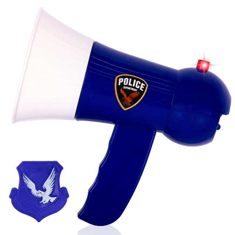 ArtCreativity Police Megaphone Toy for Kids - Toy Megaphone with Police ...