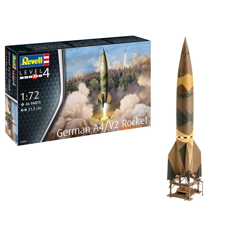 Revell 03309 German A4/V2 Rocket 1:72 Scale Unbuilt/Unpainted Plastic ...