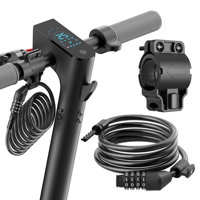 Cable Lock with Holder,Scooter Lock for Electric Scooter Adults, Bike ...