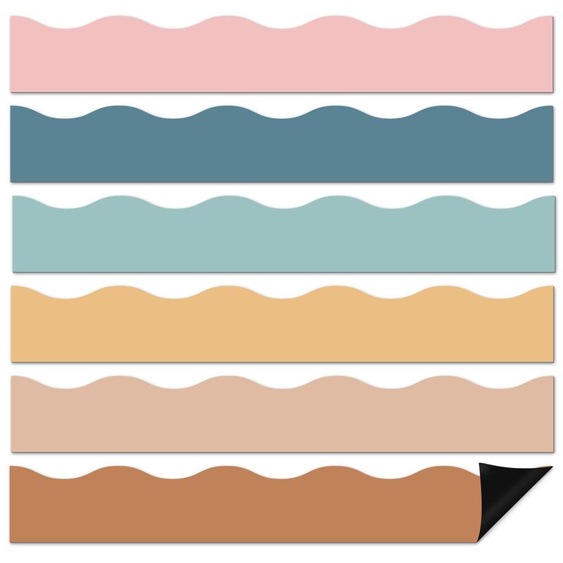 24Pcs Boho Magnetic Bulletin Board Borders for Classroom Decorations ...