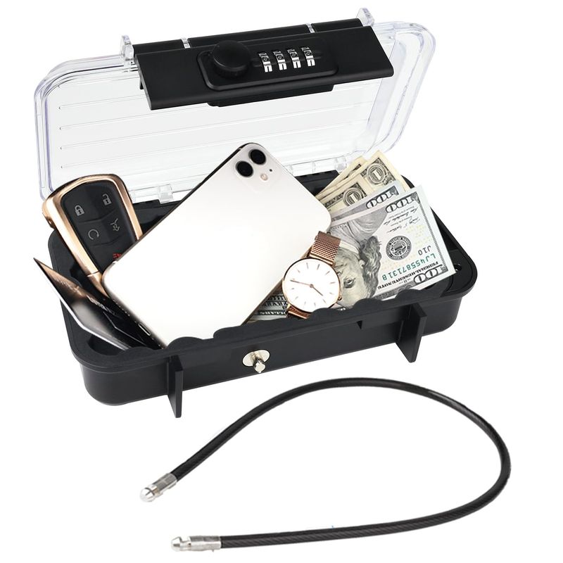 NBYT portable safe, money box, beach safe, beach valuables safe, code ...