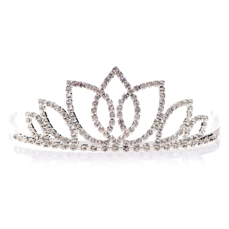 Anderson's Sparkling Tiana Tiara, 1 7/8 Inches, Queen Or Princess Tiara ...
