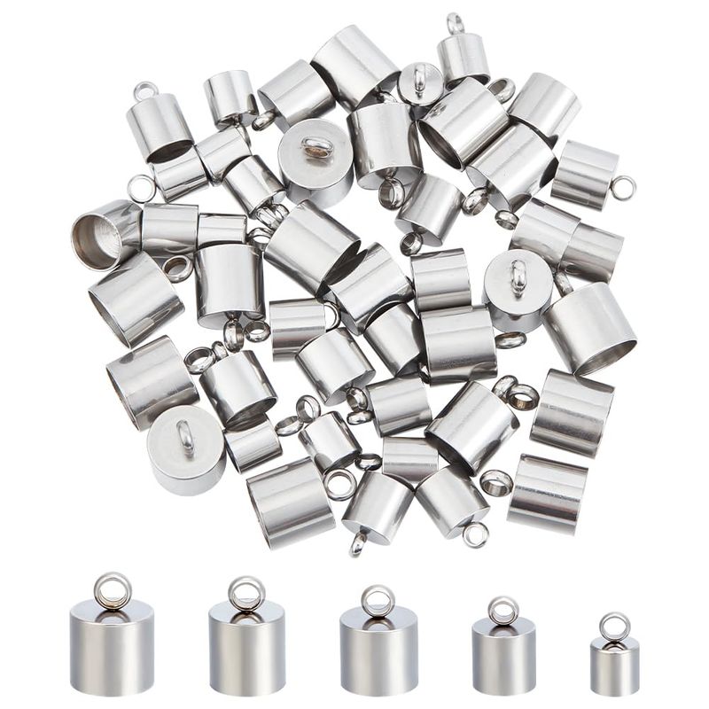 UNICRAFTALE Pack of 50 Stainless Steel Cable Ends 6/7/8/9/10 mm ...