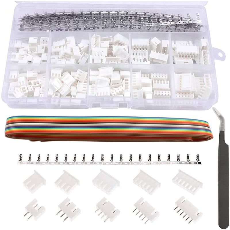 RUNCCI-YUN 540Stück JST Stecker Kit, JST-XH, 2,54mm Pitch Weiblich Pin ...