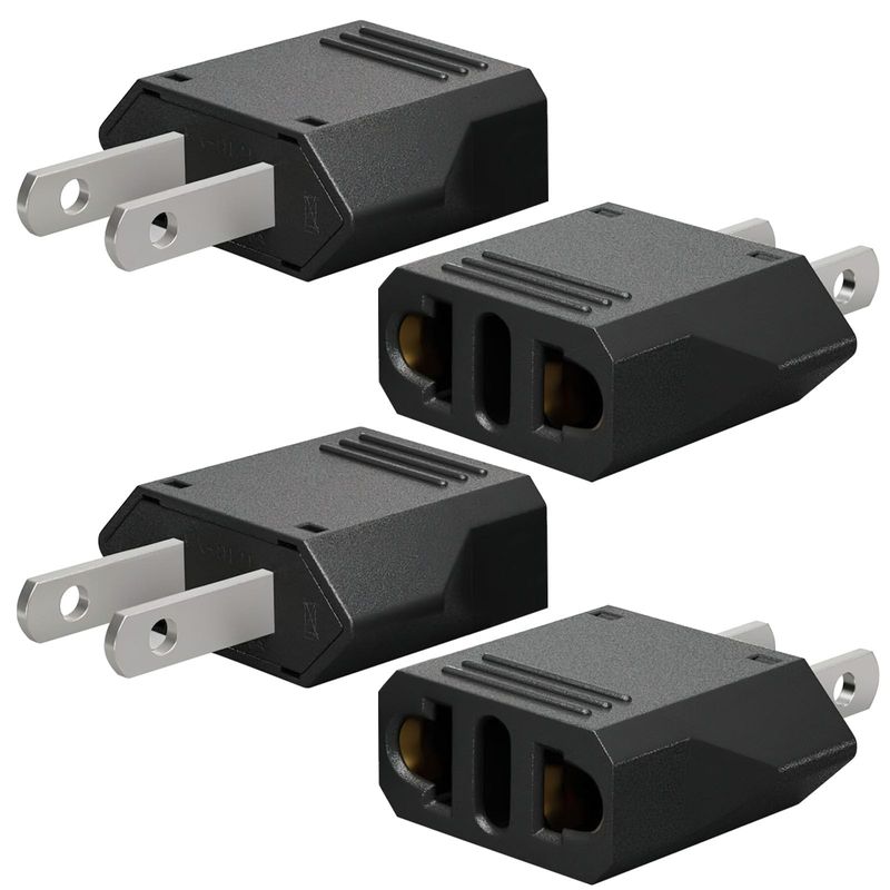 TNSLAND 4 Pcs Reiseadapter USA, Netzadapter Adapterstecker Adapter USA ...