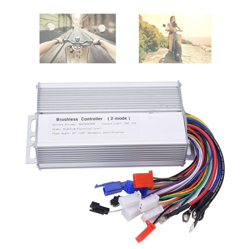 Brushless Motor Controller, 48V 60V 64V Electric Motor Controller 1000W ...