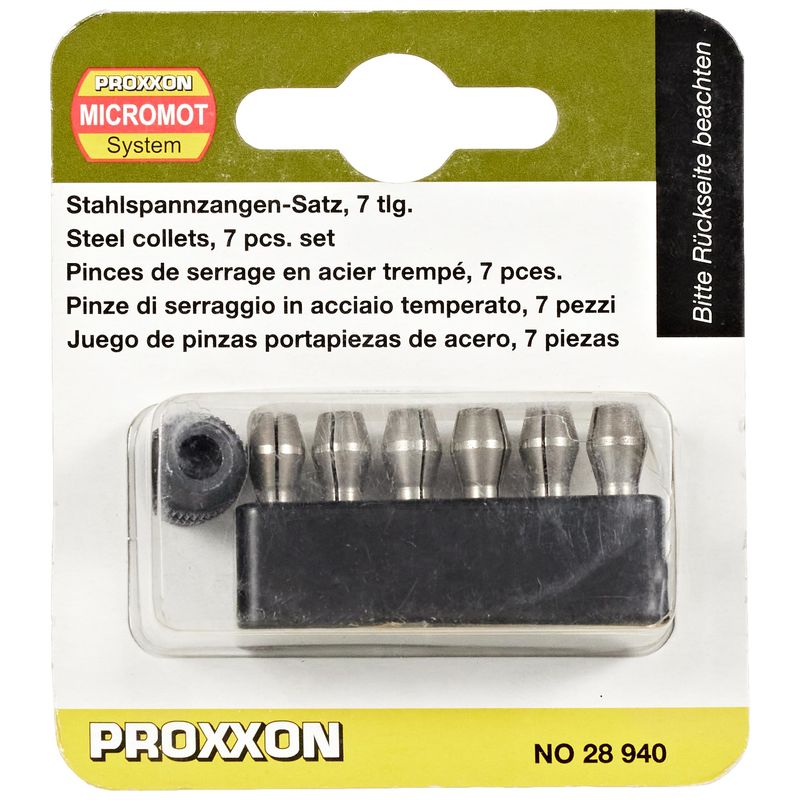 PROXXON 28940 Set of MICROMOT Steel Collets, 6-Piece - Online ...