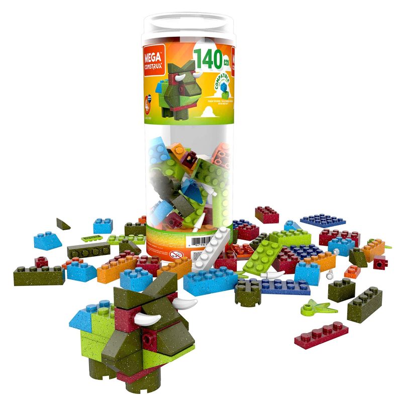 MEGA Construx Kids Blocks Toy Set, Open-Ended Building Bricks Tube with ...