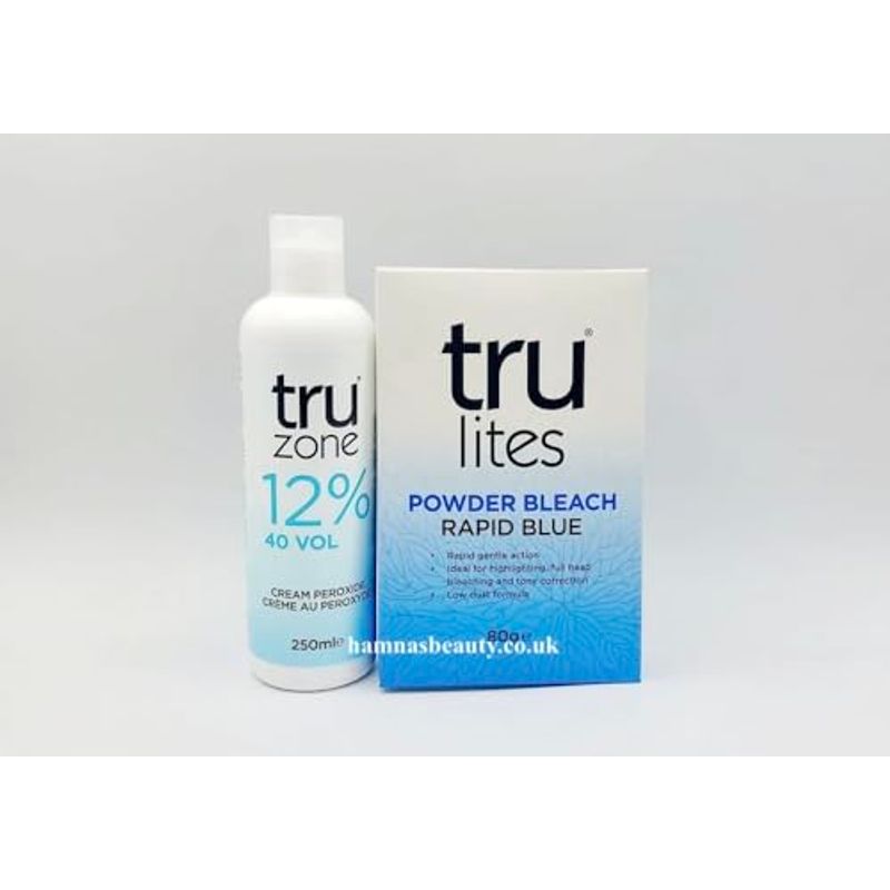 12% (40 vol) CREAM PEROXIDE 250ML & RAPID BLUE BLEACH 80GM - Online ...