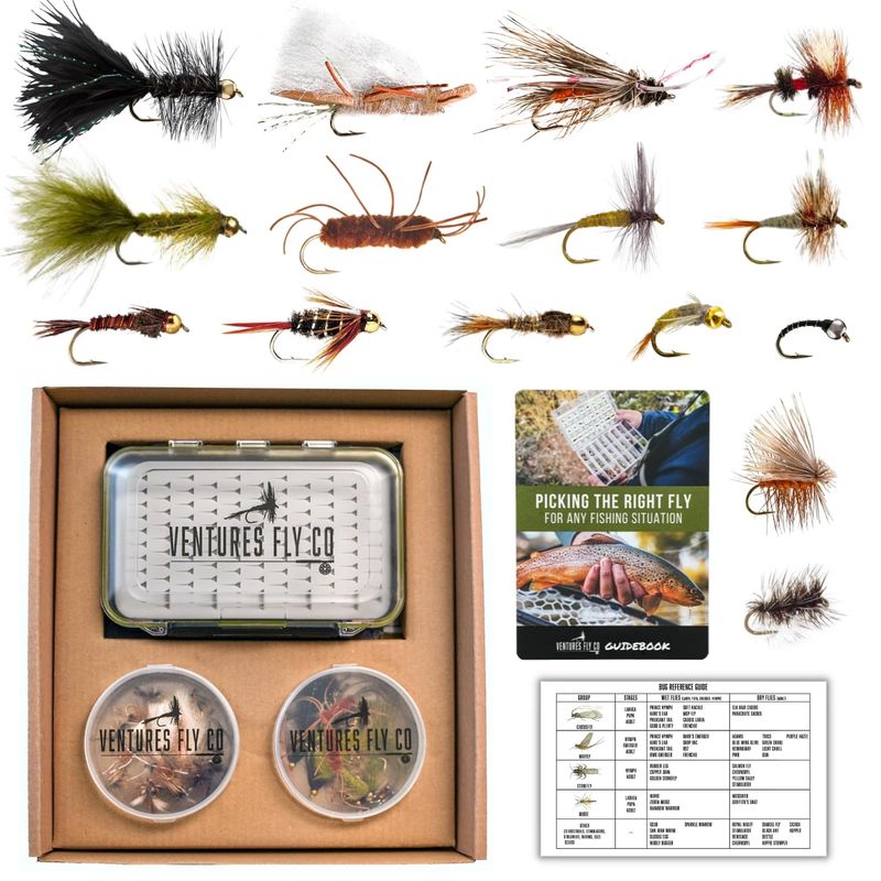 Ventures Fly Co. | 40 Premium Hand Tied Fly Fishing Flies Assortment ...