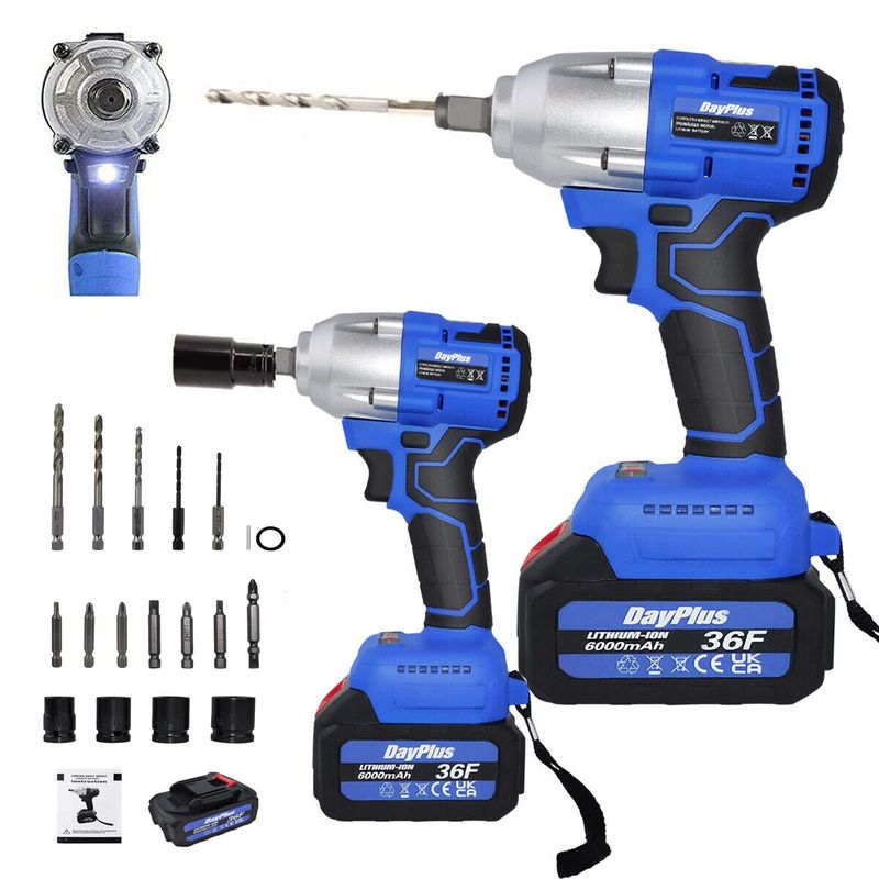 Brushless Impact Wrench 1/2 Inch Impact Driver 21V Cordless Impact ...