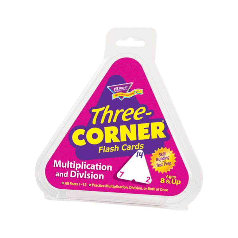 Trend Enterprises: Three-Corner Multiplication and Division Flash Cards ...
