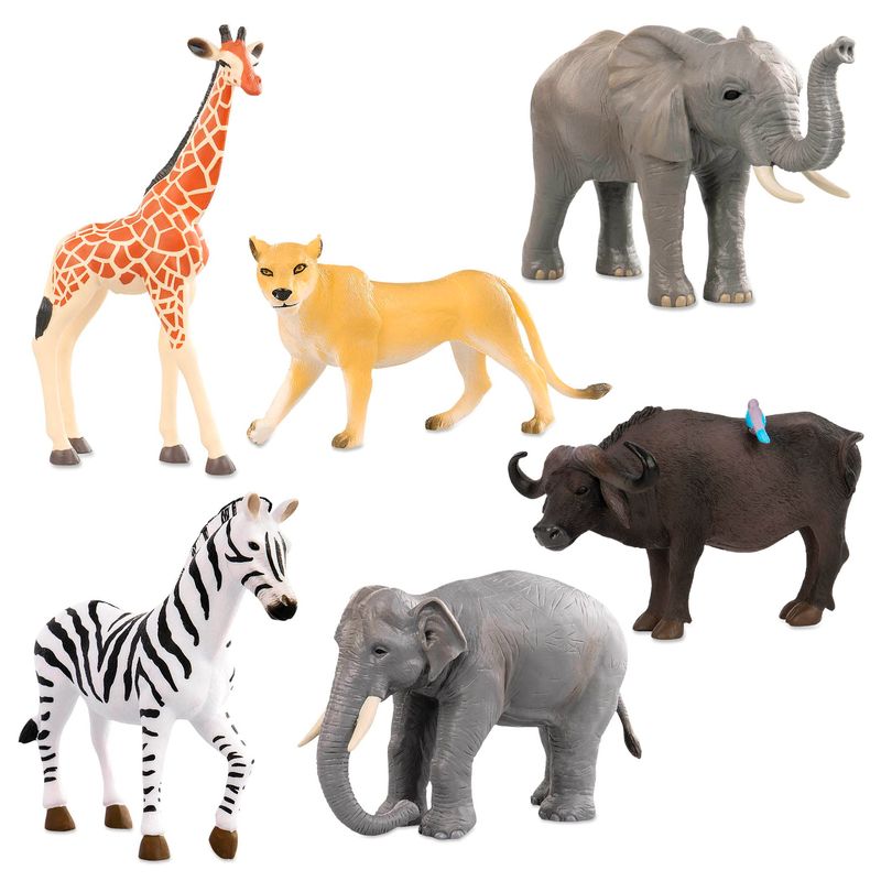 Terra by Battat – 6Pcs 4-5" Wild Life Set – Animal Figurines Include ...
