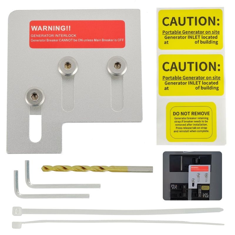 HUAREW Generator Interlock Kit for Square D QO or Homeline 150 and 200 ...