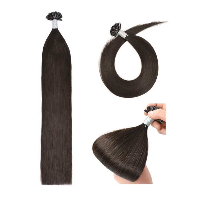 Real Hair Bondings U-Tip Hair Extensions Real Hair Keratin Bondings ...