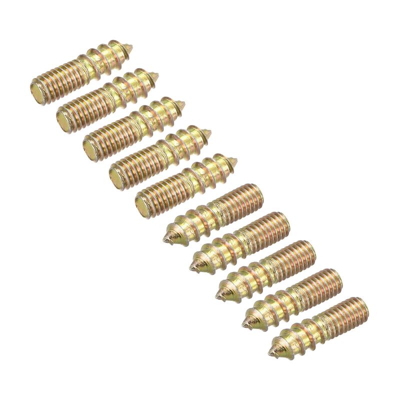 uxcell Double End Screw Knock Screw for Wood Furniture M6x25mm Hanger ...
