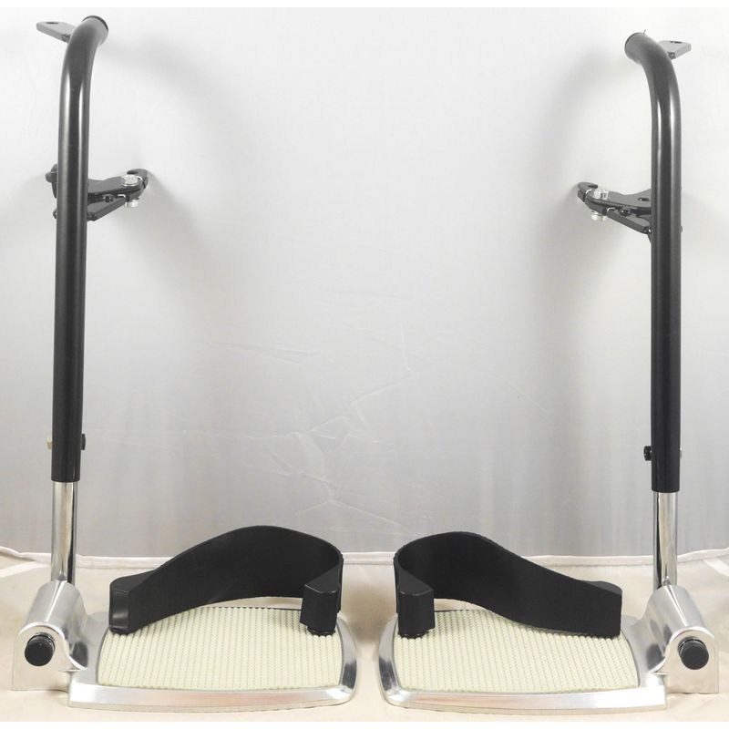 Pair of Black Durable NHS Wheelchair Footrests Leg Rests Hangers ...