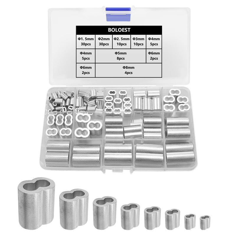 Aluminum Crimping Loop Aluminum Press Clamps Double Sleeves Press ...