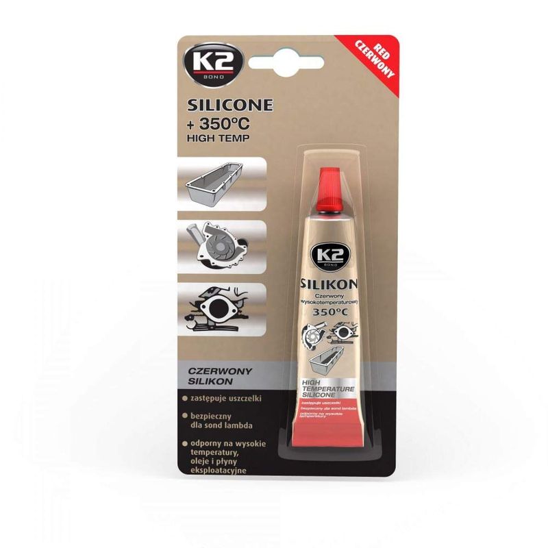 K2 Red High-temp Silicone +660° F (+350° C) Sealing Glass Windows ...