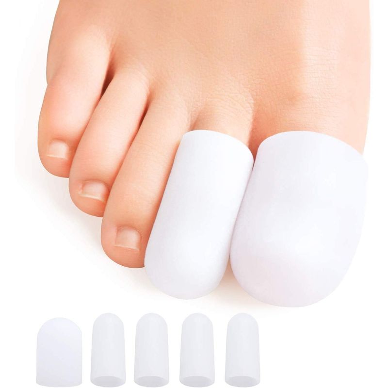 Pedimend Soft Silicone Gel Toe & Finger Caps (5PAIR) - For Both Feet ...