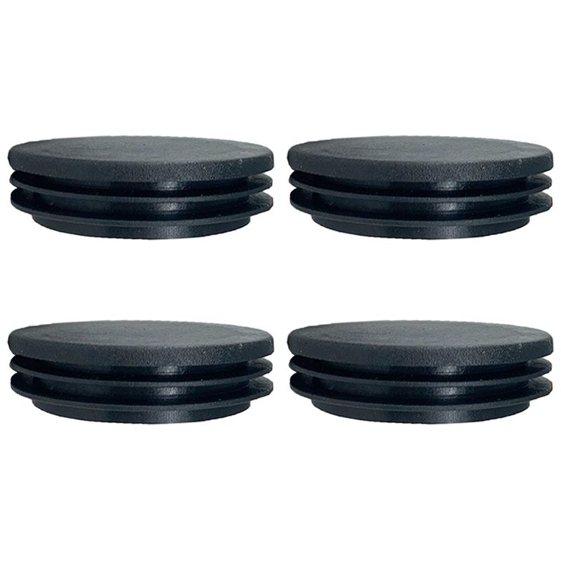 4 Pack 2.5 Inch (63mm) Round Plastic Hole Plugs,Steel Furniture Pipe ...