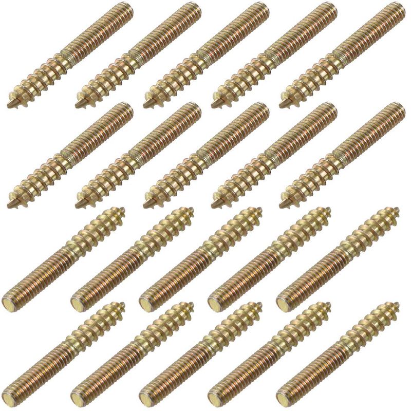 sourcing map M4 Hanger Bolts Length 1-1/8"(30mm) Double Headed Bolts ...