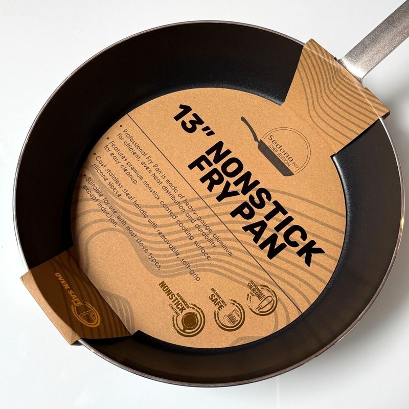 Sedona Pro Chef 13 Nonstick Aluminum Fry Pan Skillet Durable Easy Clean ...