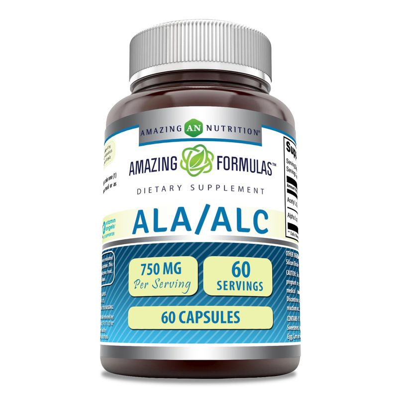 Amazing Nutrition Ala/ALC 750 Mg 60 Count - Online Marketplace ...