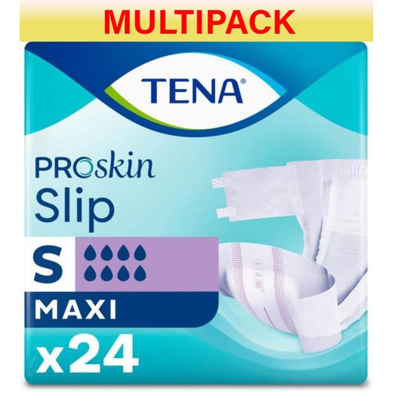 TENA ProSkin Slip Maxi | Size Small | 8 Drops Absorption | Incontinence Slip | All-in-One Slips ...