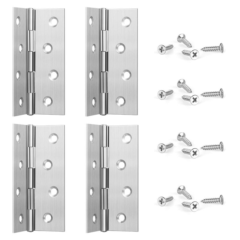 Kighdel 4 Pcs Door Hinges 88 * 56mm Gate Hinges,Hinges for Cupboard ...