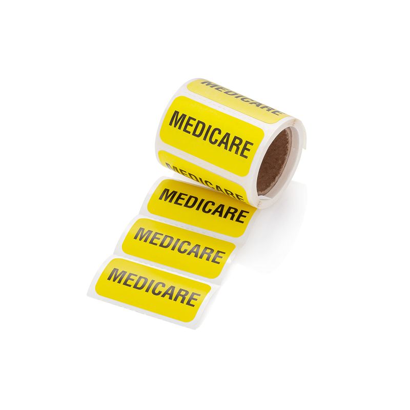 Carstens Medical Stickers – Medicare Alert and Instruction Labels for ...