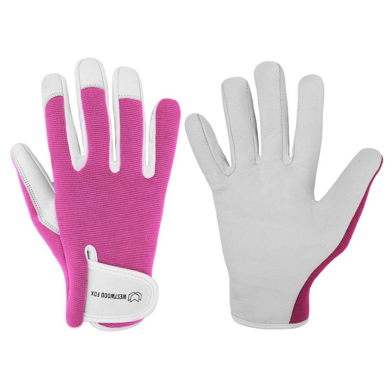 WESTWOOD FOX Ladies/Mens Leather Gardening Gloves Thorn Proof Rigger ...