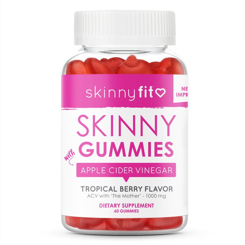 SkinnyFit Skinny Gummies Apple Cider Vinegar Gummies w/ The Mother ...