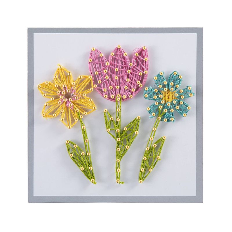 Spring Flowers String Art Craft - EveryMarket
