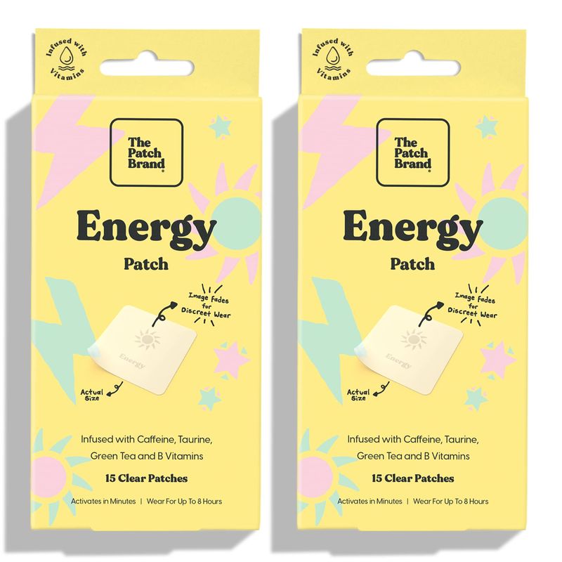 The Patch Brand Energy Patches | Supports Energy with Caffeine and B5 ...