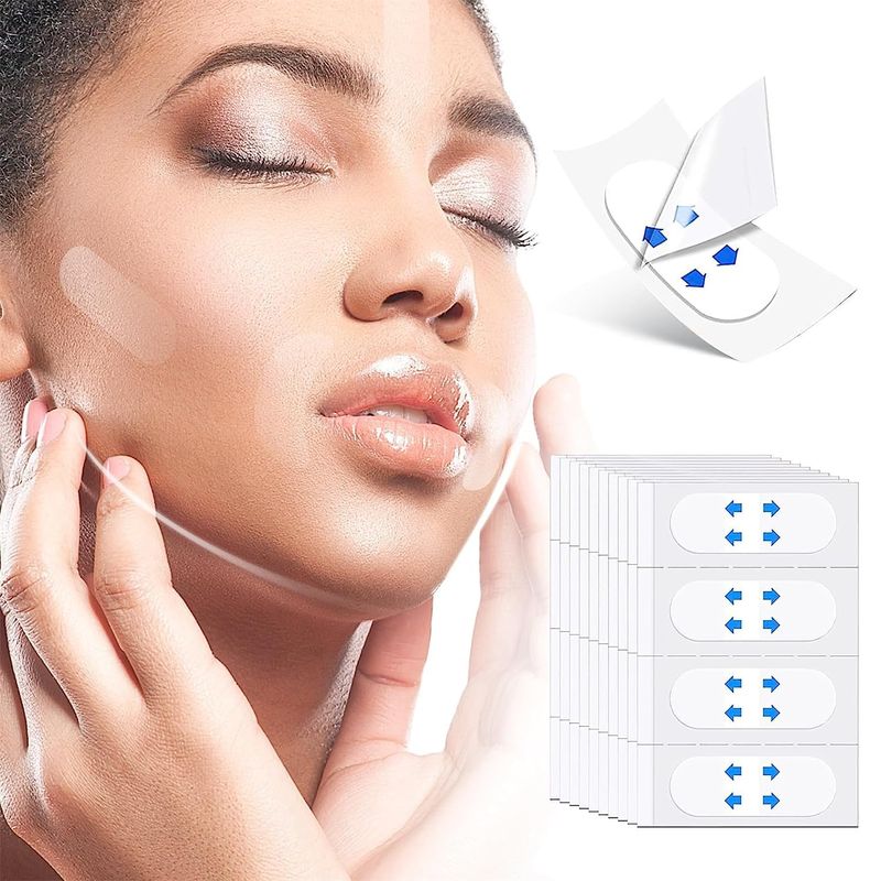 Invisible Face Lift Tape, Double Chin Lift Tape Saggy Skin, Instant ...