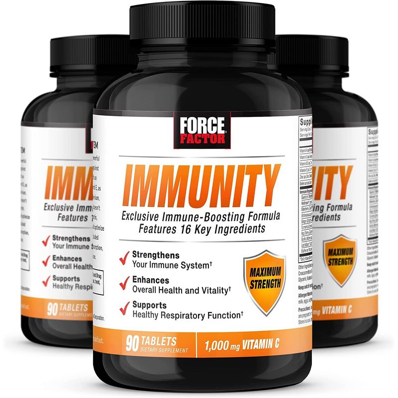 Force Factor Immunity Immune System Booster 90 Ct (3 pack) = 270 Tabs ...